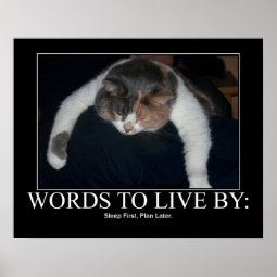 Words to Live By Poster | Zazzle