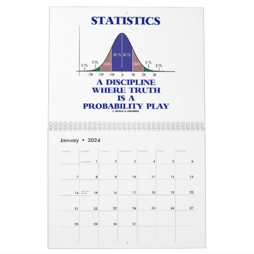 Words & Unwords Humorous Statistical Sayings Calendar | Zazzle