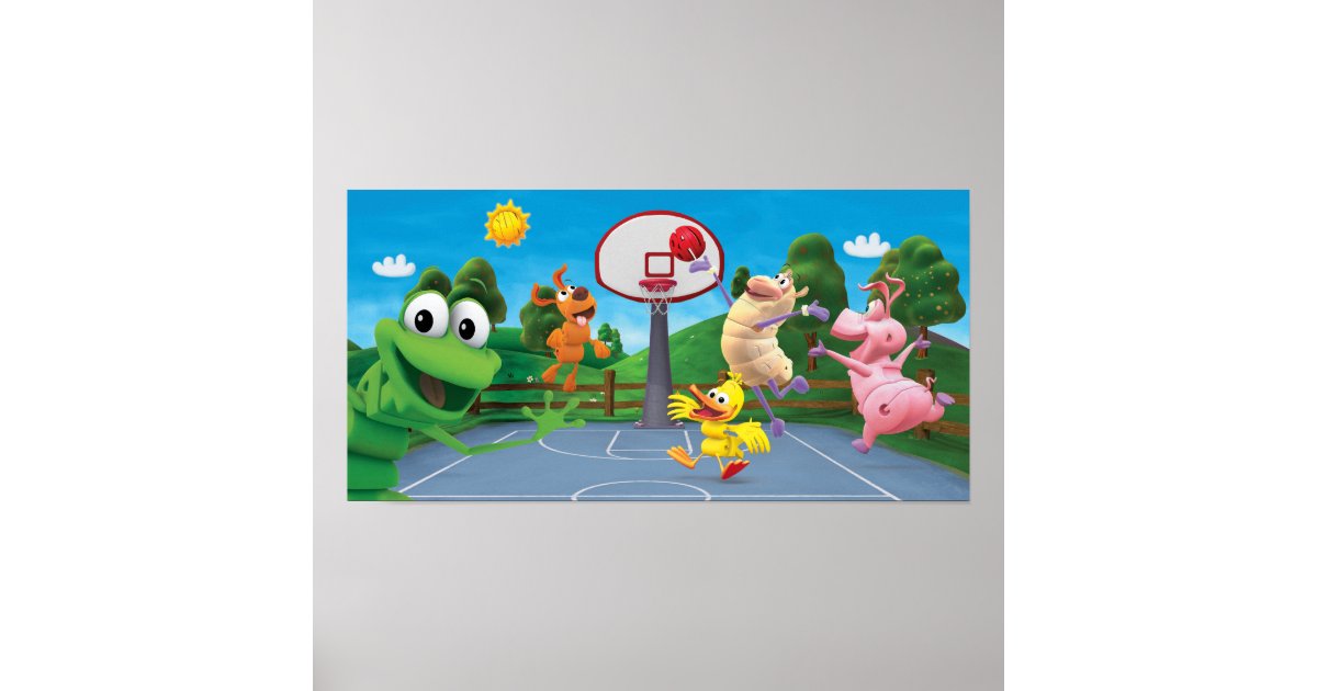 WordWorld Basketball Poster | Zazzle