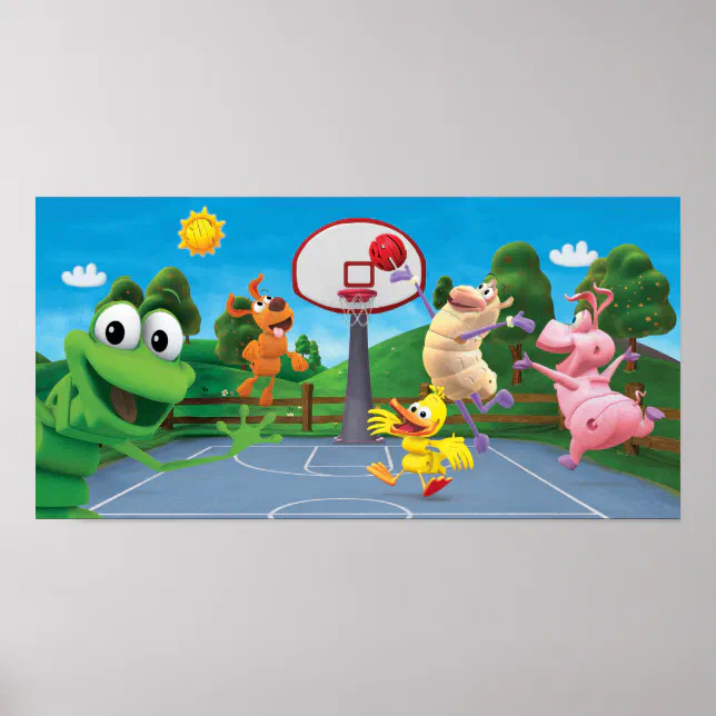 WordWorld Basketball Poster | Zazzle