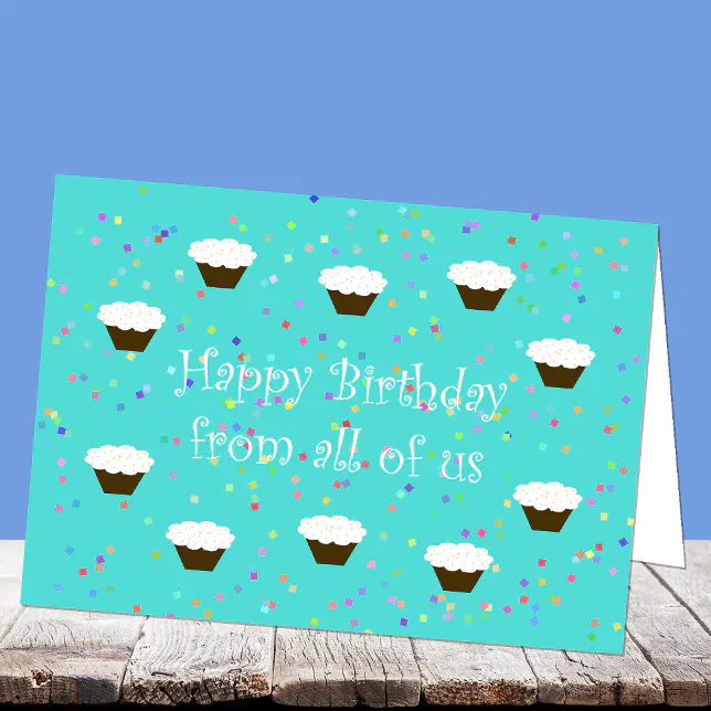 Work Birthday Card from Group | Zazzle