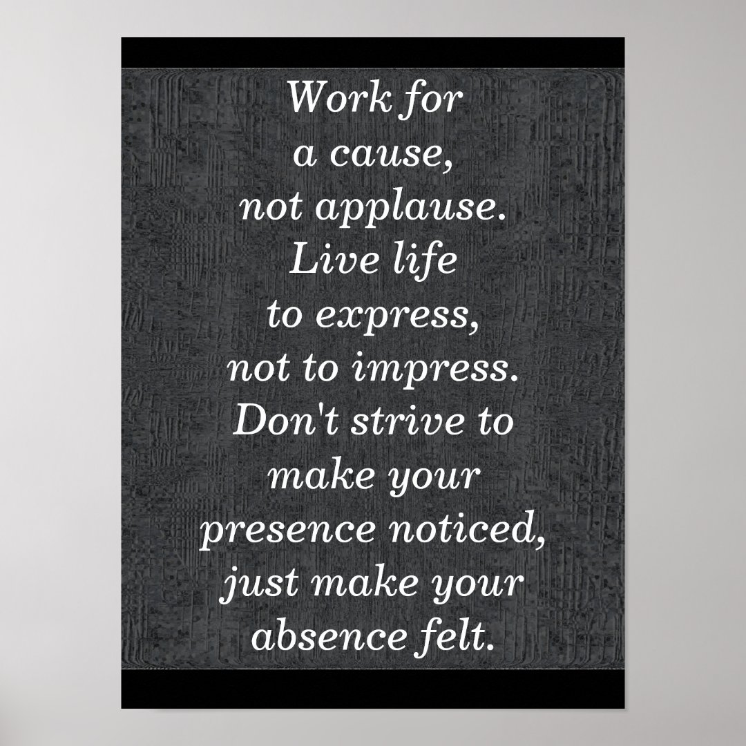 Work for a cause -- art print | Zazzle