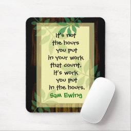 Work Motivational Mousepad | Zazzle