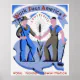 Work Pays America Poster | Zazzle