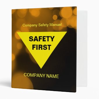 Work Safety Binder | Zazzle