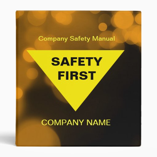 Work Safety Binder | Zazzle