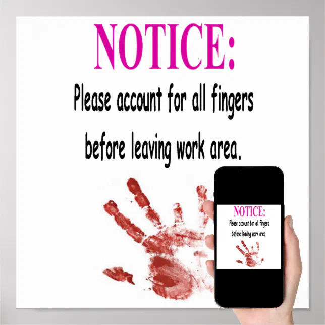 Work Safety Poster | Zazzle