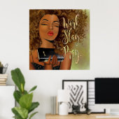 WORK. SLAY. PRAY. Affirmation Poster | Zazzle