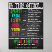 Work Together Office Classroom Poster | Zazzle