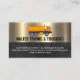Work Truck | Metallic Gold Marble Business Card | Zazzle