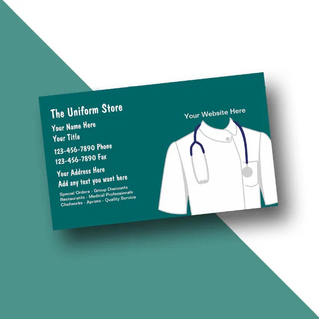 Work Uniform Supplies Business Cards | Zazzle