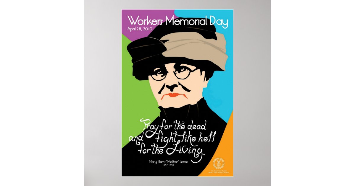 Workers Memorial Day Poster Vintage | Zazzle