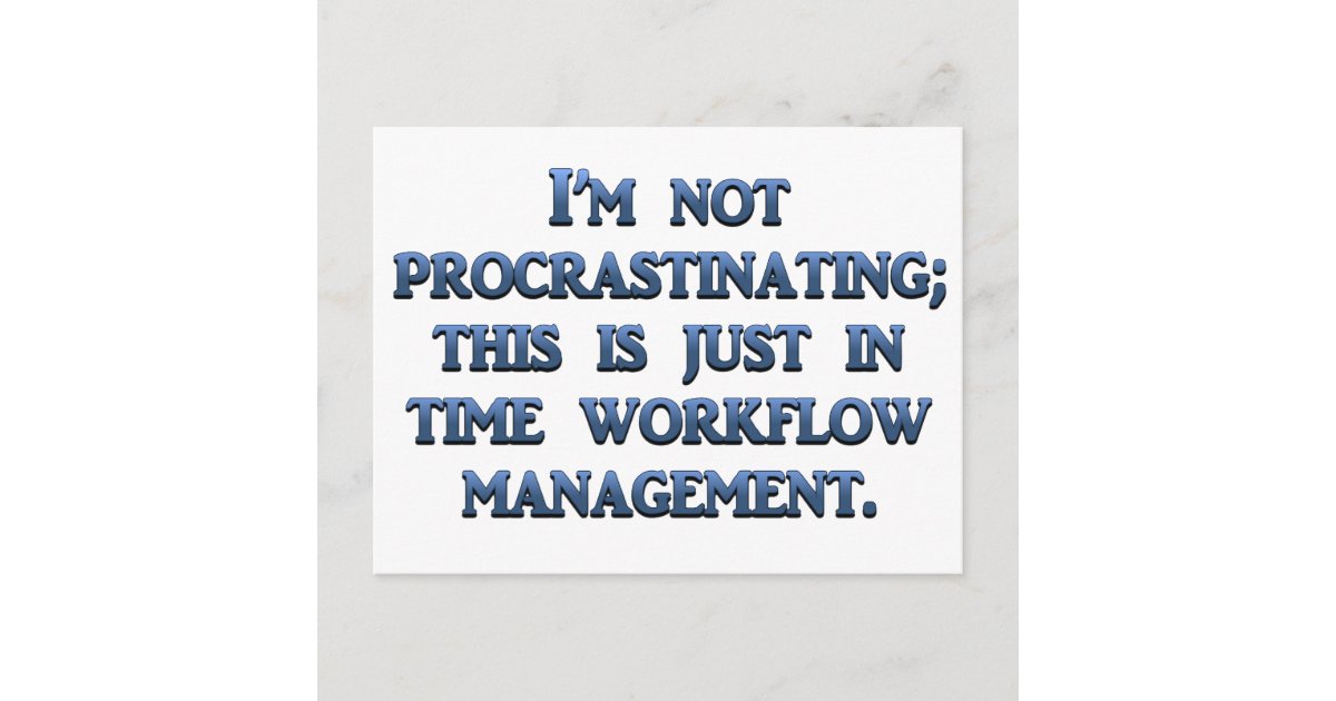 Workflow Management Postcard | Zazzle