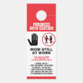 Working from Home Mom Keep Out Sign | Zazzle