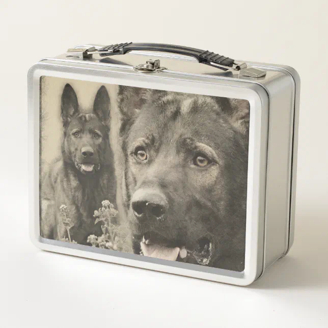 Working German Shepherd Dog - GSD Metal Lunch Box | Zazzle
