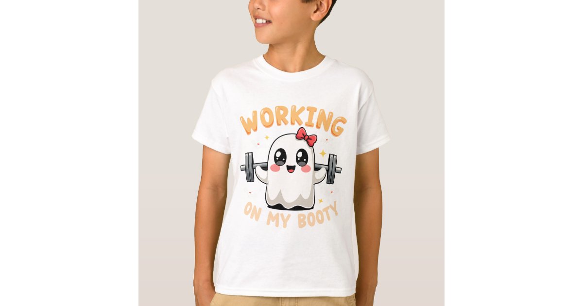 Working On My Boo-ty Bodybuilder Bodybuilding Work T-Shirt | Zazzle