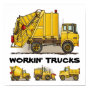 Working Trucks Construction Poster Print | Zazzle