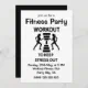 Workout Fitness Exercise Fitness Party Invitation | Zazzle
