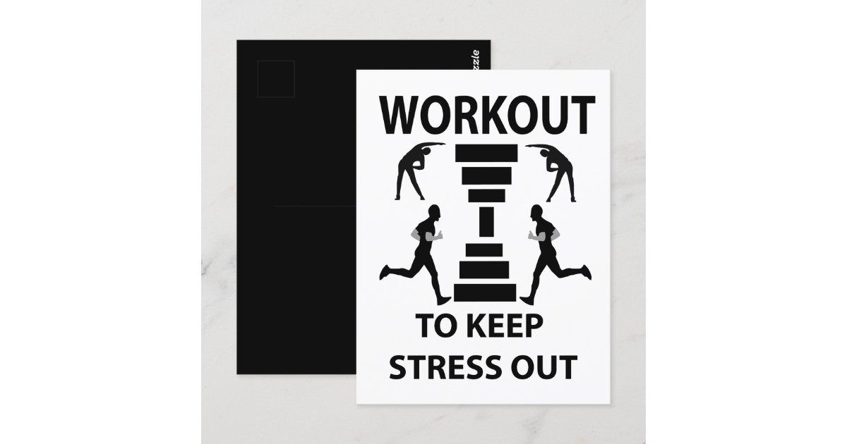 Workout Fitness Exercise Gym Postcard | Zazzle