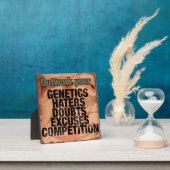 Workout Inspirational Words - Outwork - Motivation Plaque | Zazzle