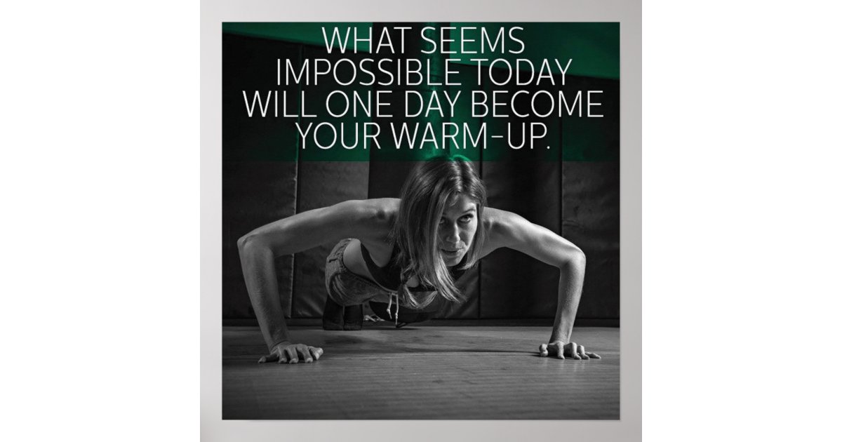 Workout Motivational Poster | Zazzle