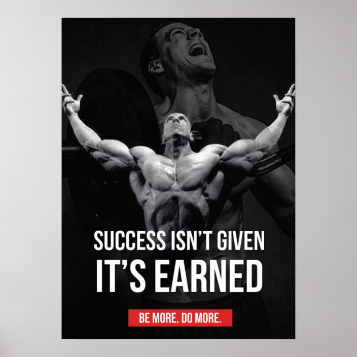 Workout Motivational Poster | Zazzle.com