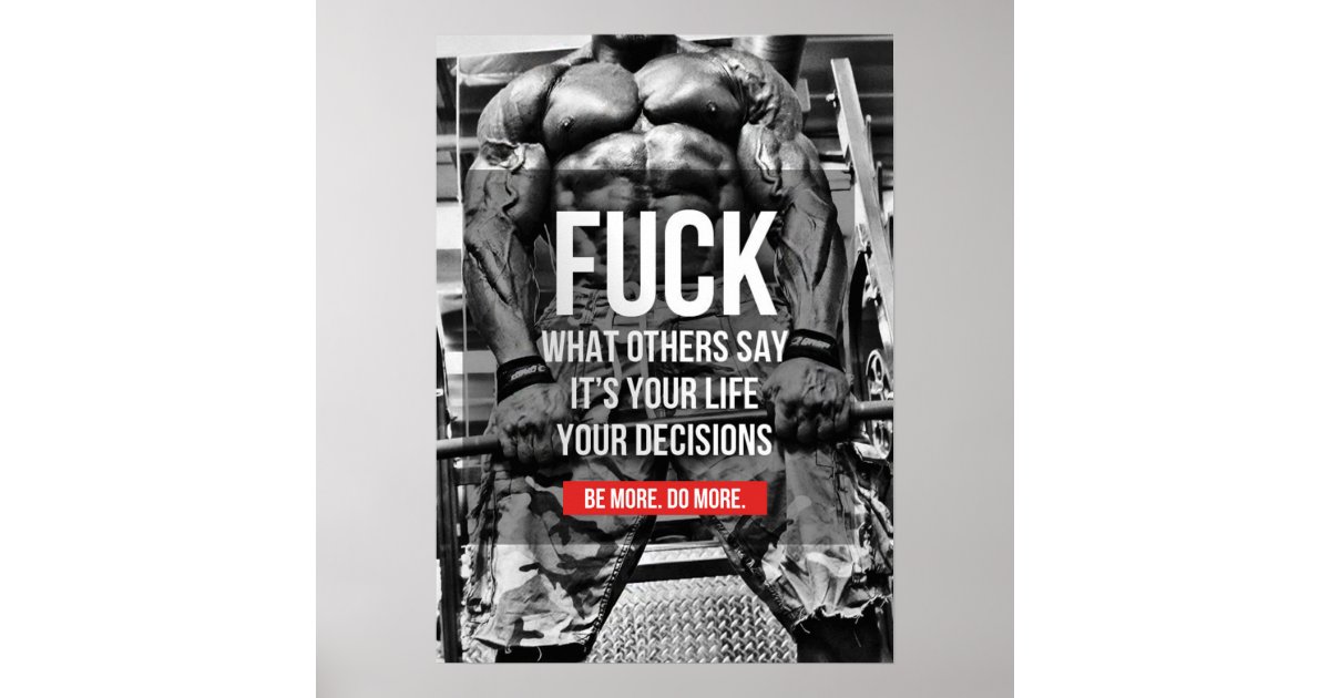 Workout Motivational Poster | Zazzle