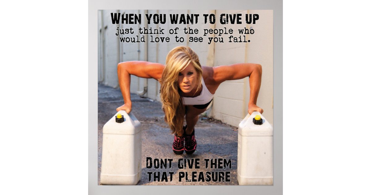 Workout Motivational Poster | Zazzle