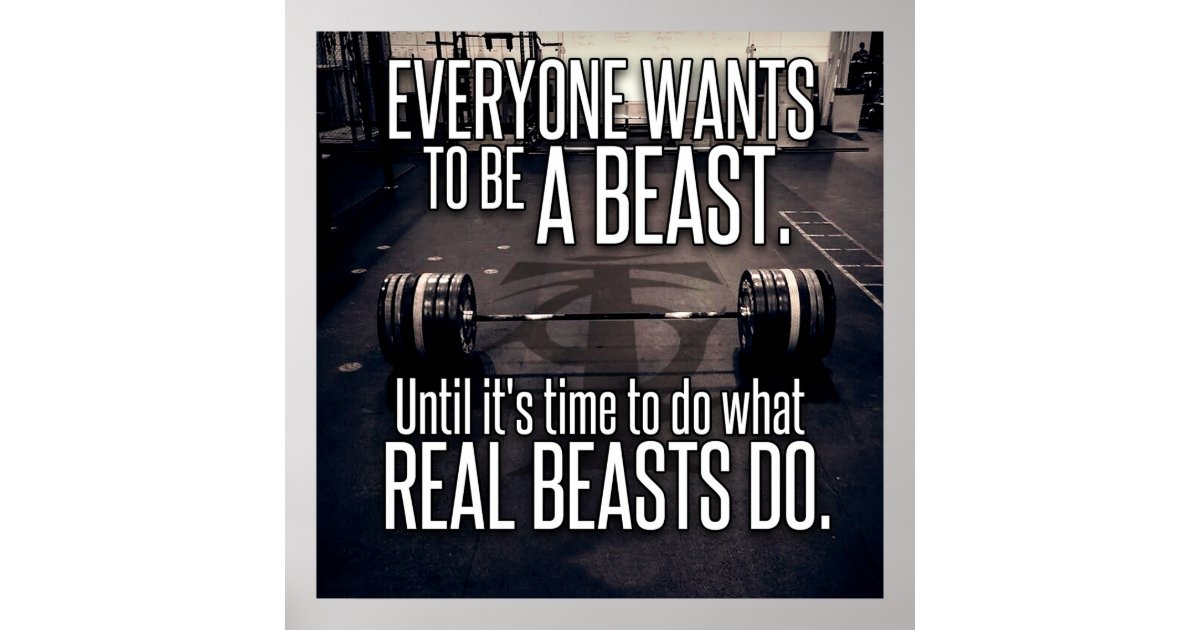 Workout Motivational Poster | Zazzle