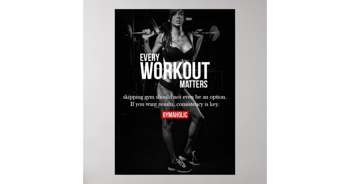 Workout Motivational Poster | Zazzle