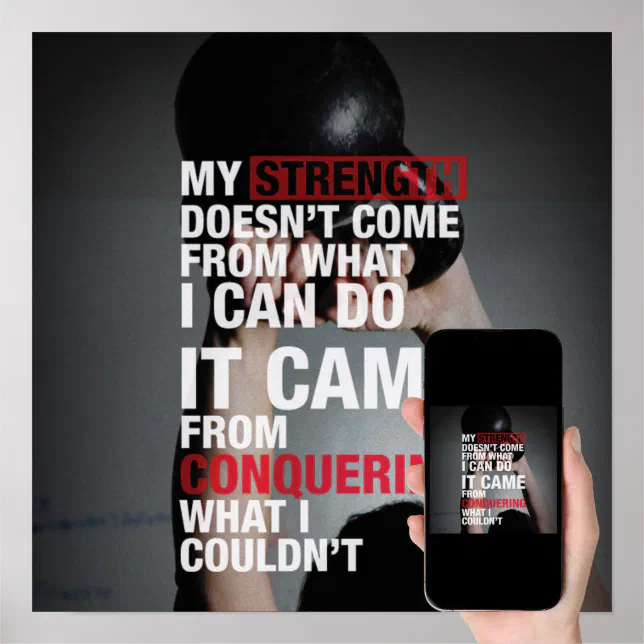 Workout Motivational Poster | Zazzle