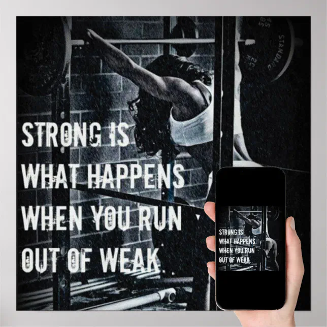 Workout Motivational Poster | Zazzle