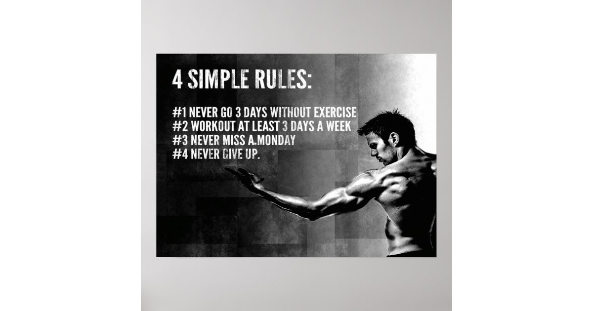 Workout Motivational Poster | Zazzle