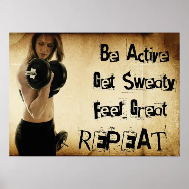 Workout Motivational Poster | Zazzle