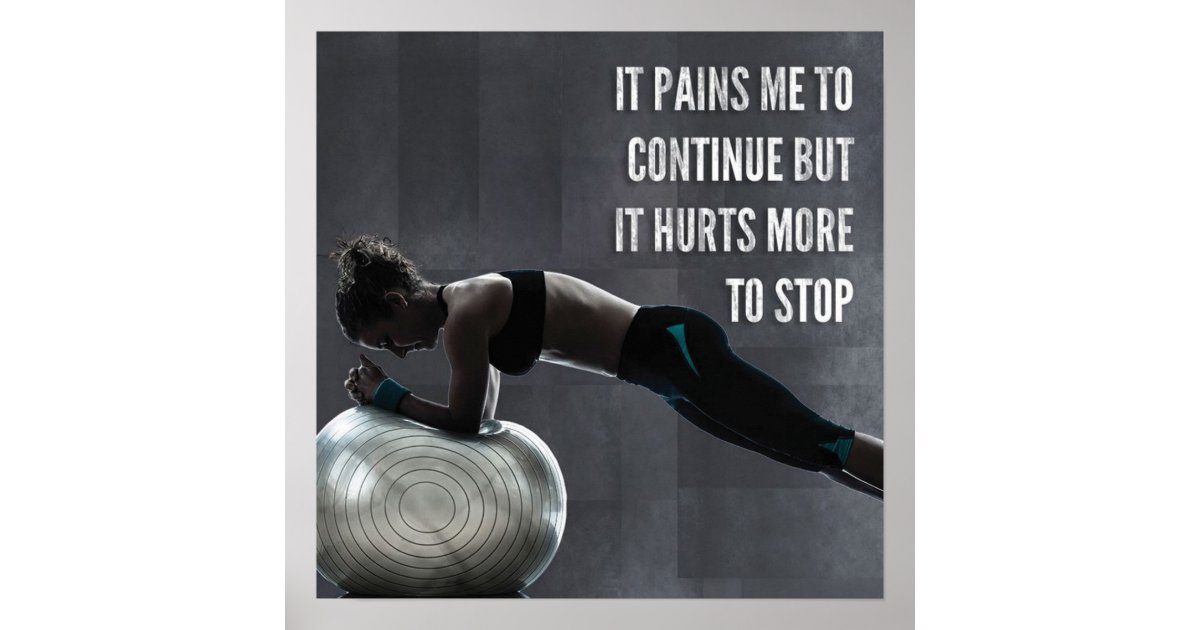 Workout Motivational Poster | Zazzle