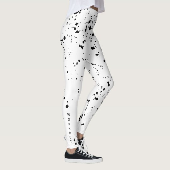 Workout Paint Splatter Leggings | Zazzle.com