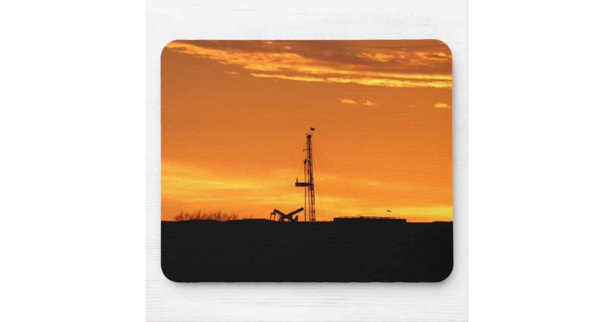 Workover Rig at Sunset Mousepad | Zazzle