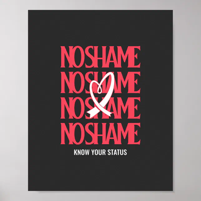 World Aids Day Know Your Status Poster | Zazzle