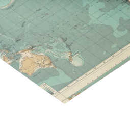 World bathyorographical map tissue paper | Zazzle