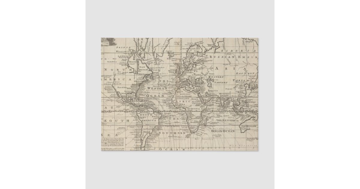 World Chart Tissue Paper | Zazzle