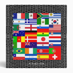 World Cup Soccer Field Goal Binder | Zazzle