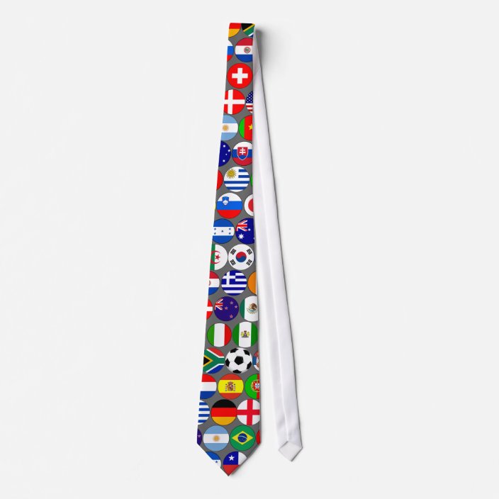 World Cup Soccer Flags Tie | Zazzle.com