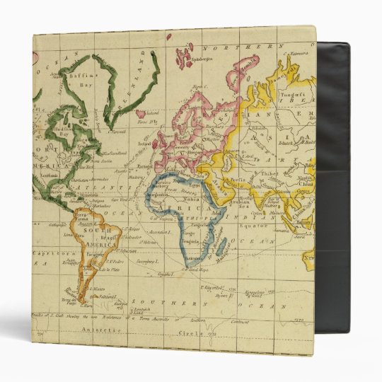 World engraved map 3 ring binder | Zazzle.com