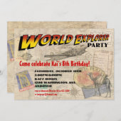 World Explorer Party Invitation | Zazzle