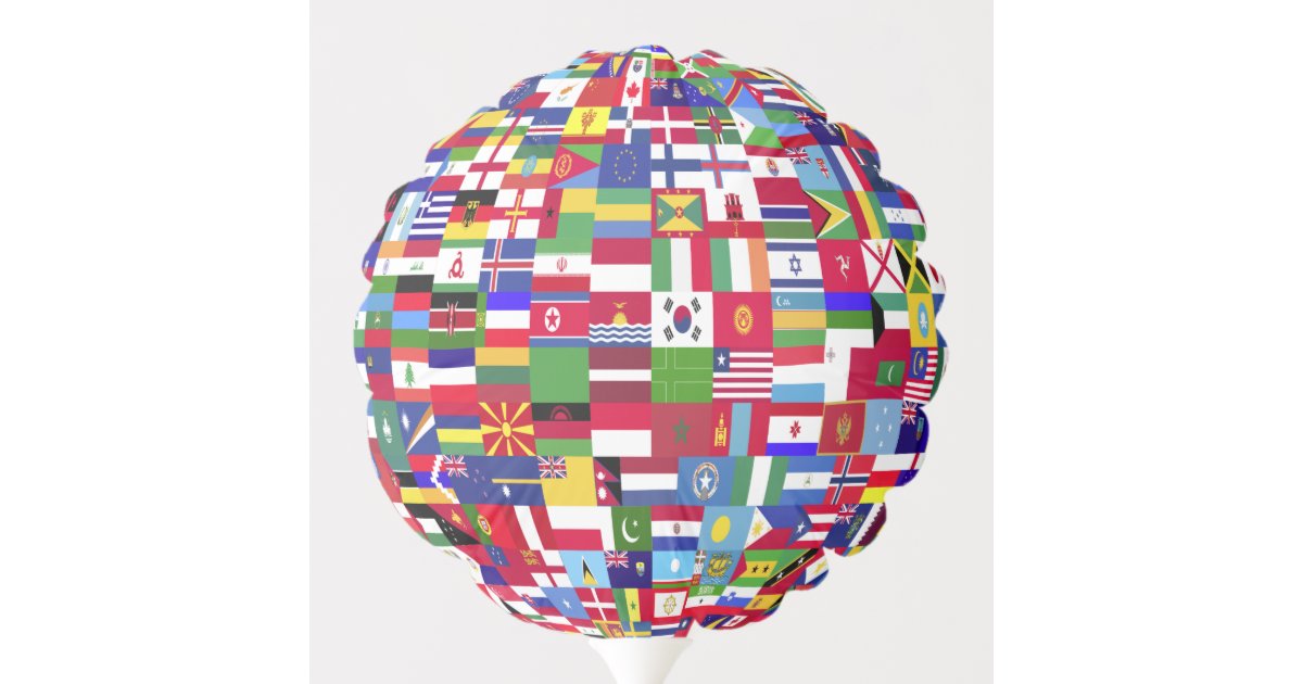 World Flags Balloon | Zazzle