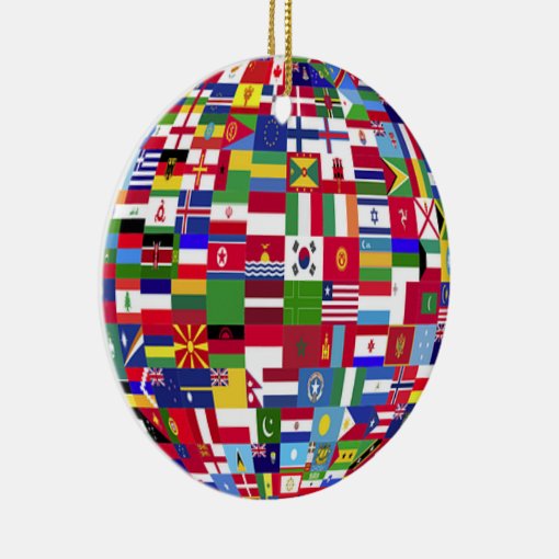 World Flags Christmas Ornament | Zazzle