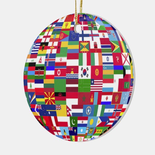 World Flags Christmas Ornament | Zazzle