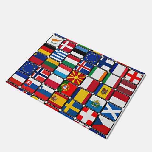 World Flags collection, international Doormat | Zazzle