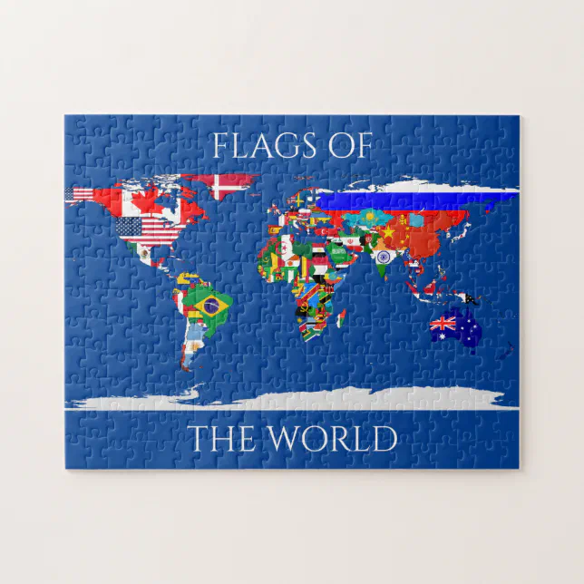 world flags jigsaw puzzle | Zazzle