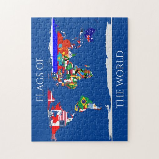 world flags jigsaw puzzle | Zazzle